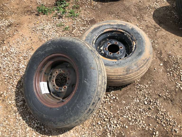 (2) Implement Wheels and Tires 9.5L-15 - Gavel Roads Online Auctions