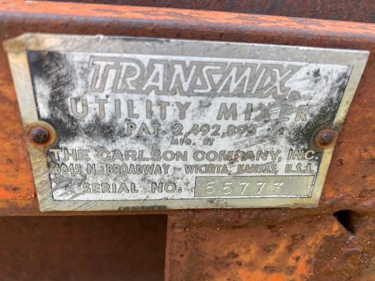 Transmix Utility Mixer - Gavel Roads Online Auctions