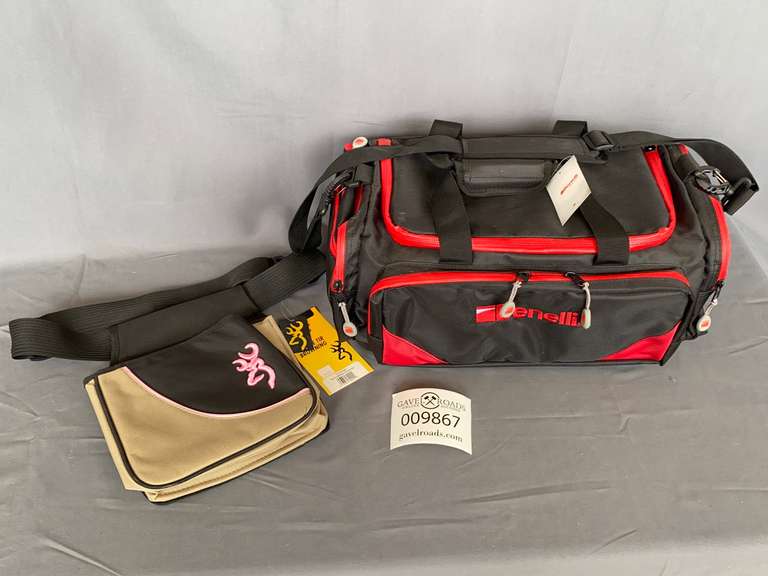 (1) Benelli & (1) Browning Shooting Bag - Gavel Roads Online Auctions