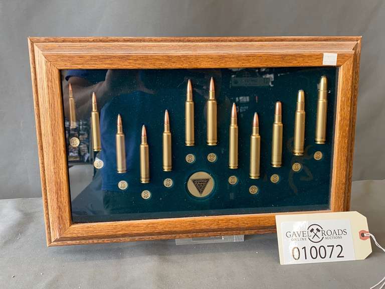 Tatonka Cartridge Co. Framed Weatherby Ammunition Display Case - Gavel ...