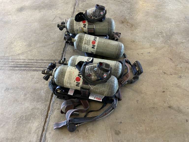 AVON/ISI Viking Z Seven SCBA Air Packs, (2) Full Packs & (2) Extra ...