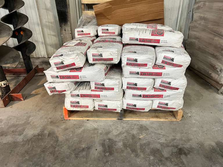 Pallet of Bags of Carter Waters CW100 1107 Grout - Gavel Roads Online ...