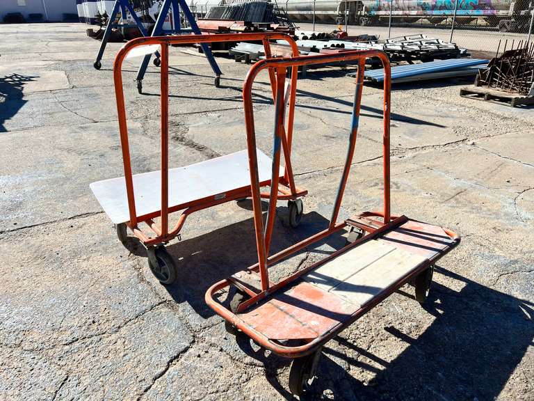 (2) Drywall Sheet Transport Cart - Gavel Roads Online Auctions
