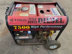Titan Power Diesel 7500 High Performance Commercial Generator - Gavel ...