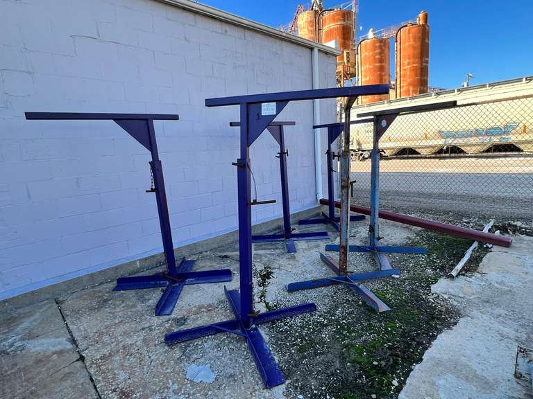 (6) 4' x 69" Adjustable Rebar Tie Steel Hanging Frames - Gavel Roads ...