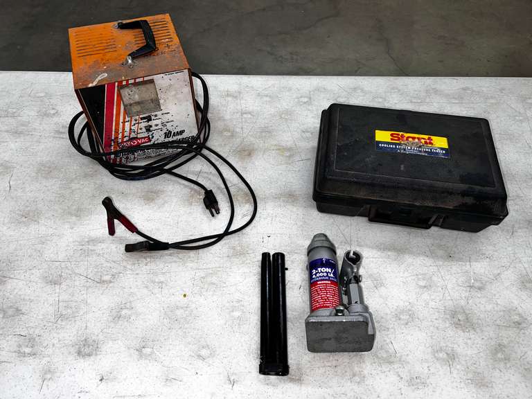 (1) Stant ST-255 Cooling System Pressure Tester (1) RayOVac 10 Amp ...