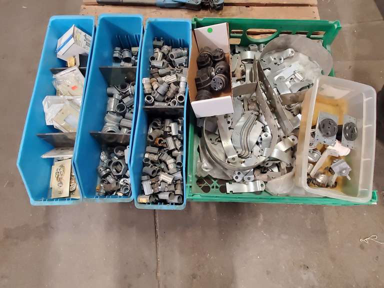 Assorted Electrical Items & Strut Type Hanger Type Conduit Clamps ...