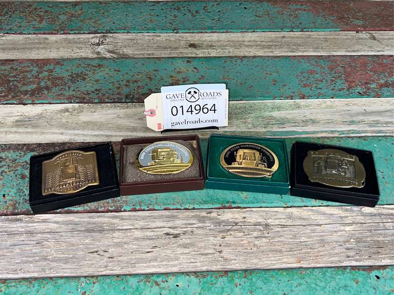 (4) John Deere Belt Buckles - Gavel Roads Online Auctions
