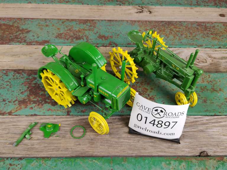 (1) Lyle Dingman John Deere Tractor w/Steel Wheels, (1) ERTL 50th ...
