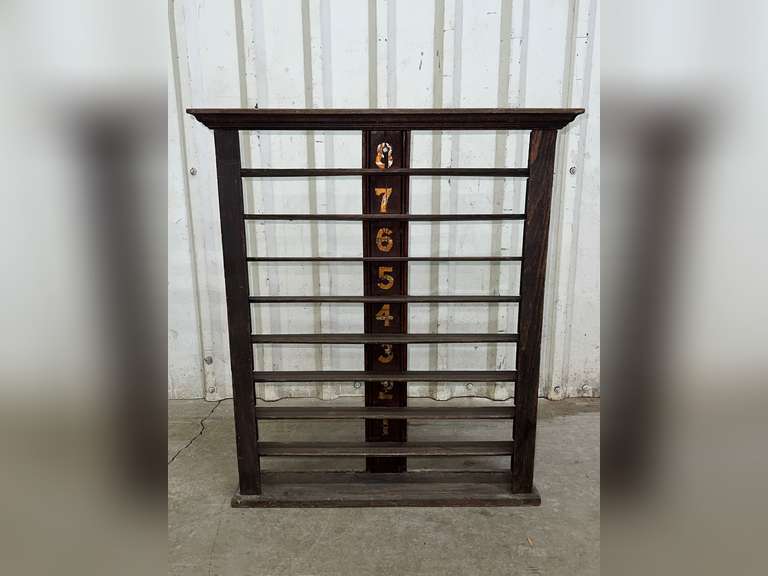 Vintage Billiard Ball Rack/Display Case - Gavel Roads Online Auctions