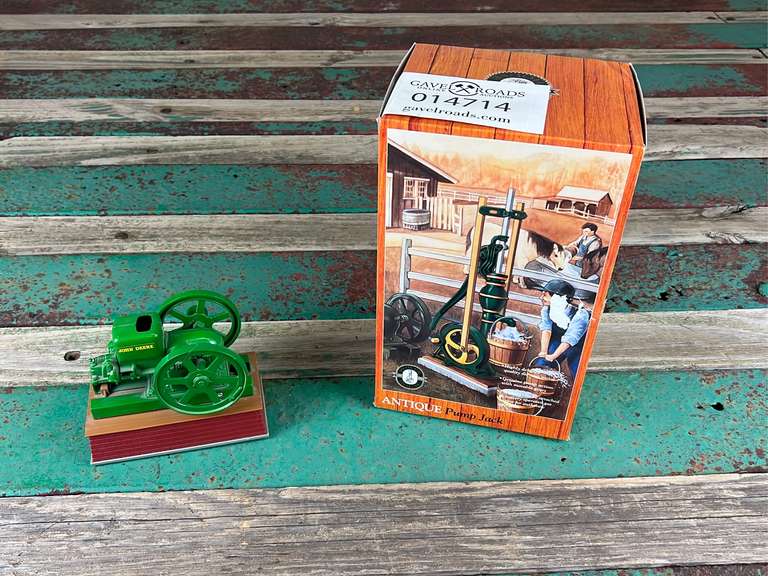 (1) ERTL 1/7 Scale Antique Pump Jack (NIB),(1) ERTL John Deere Model E Engine, Battery Operated ...