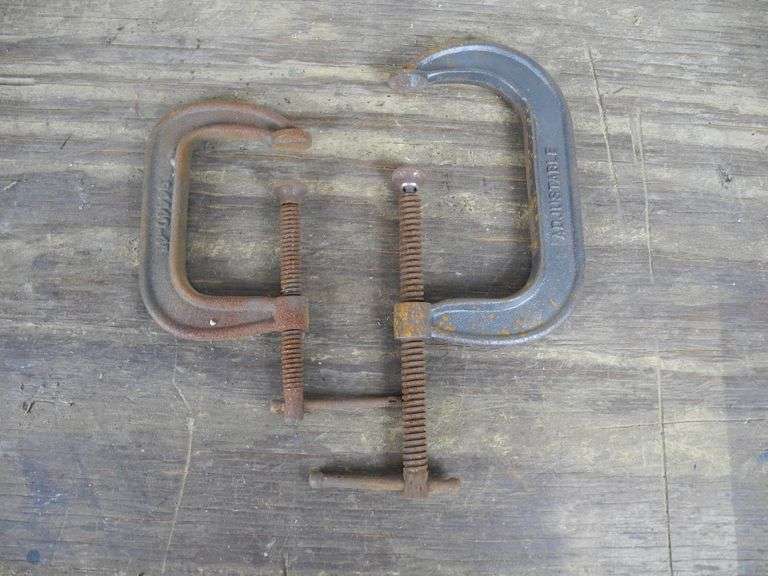 Two Large C-Clamps - GC5 Auctions