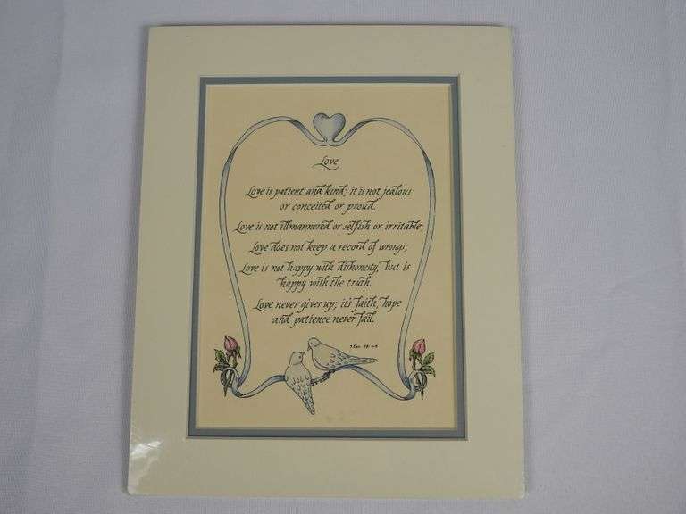 Unframed Mary Jobe Mason Calligraphy Print - GC5 Auctions