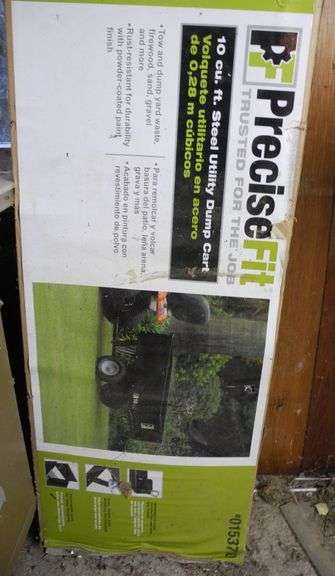 Precise Fit 10 Cu Foot Steel Utility Dump Cart in Box - GC5 Auctions