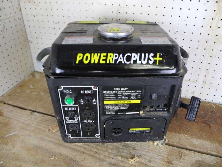 PowerPacPlus 1200 Watt Brushless Generator - GC5 Auctions