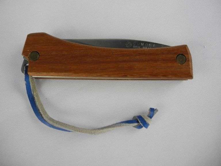 Cumosa Spring Assist Inox Mexico Wood Handle Knife - GC5 Auctions
