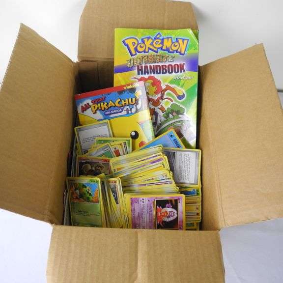 Big Box of Unsorted Pokémon Cards with Books - GC5 Auctions
