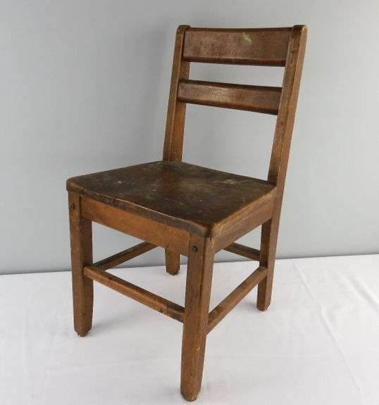 Antique Wood Child's Chair - GC5 Auctions