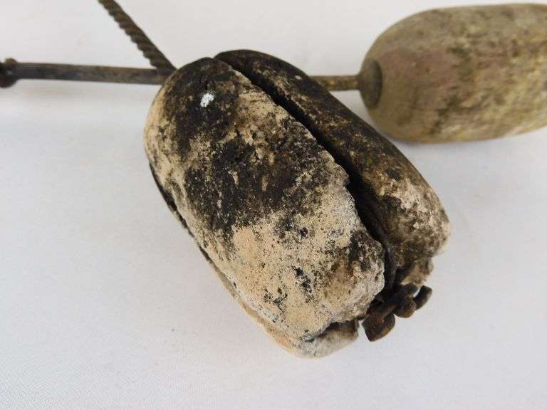 Pair of Antique Pumice Stone Wands - GC5 Auctions
