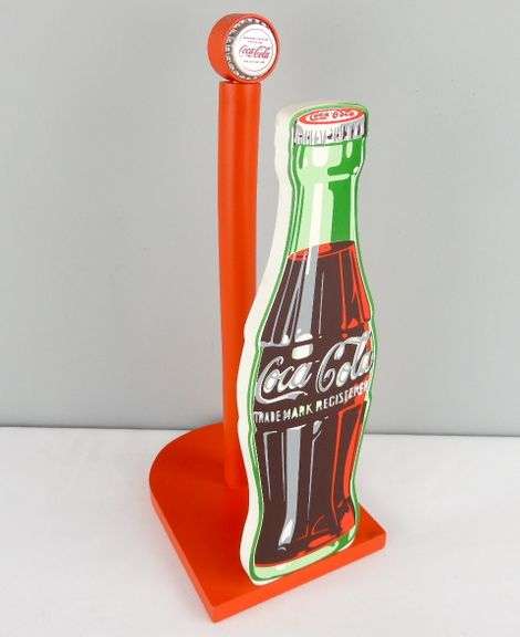 Wood Coca-Cola Paper Towel Holder - GC5 Auctions