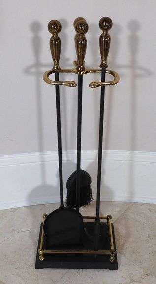 Vintage Brass Fireplace Tools - GC5 Auctions
