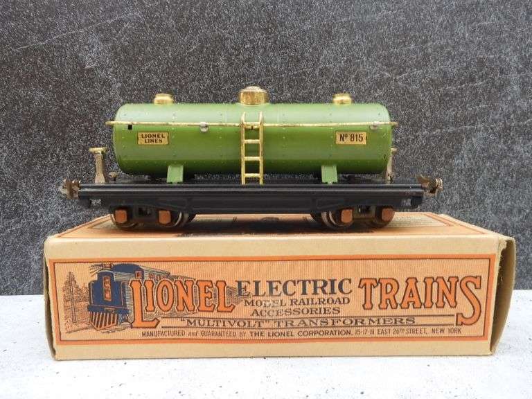 Pre War Pressed Steel Lionel Green Tanker Car #816 in Original Box ...