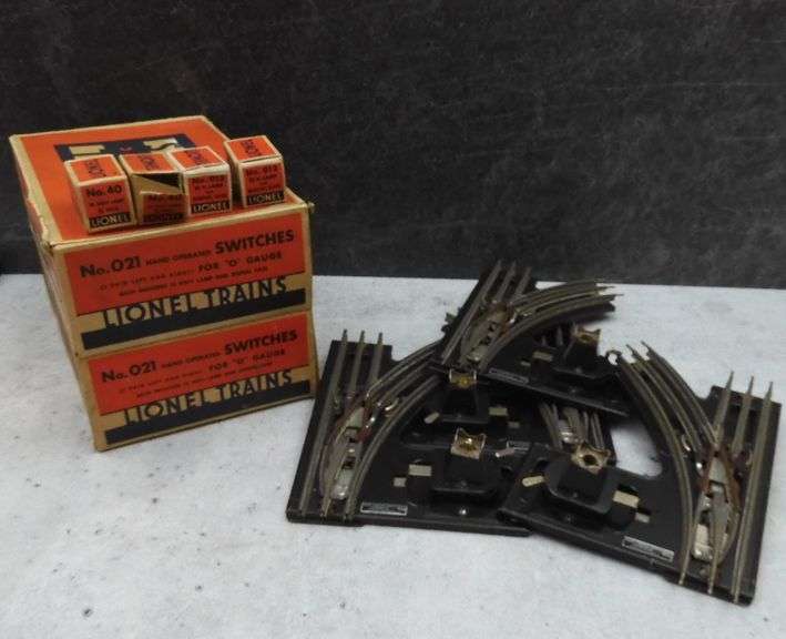 Pre War Lionel Hand Operated Switches #021 in Original Boxes - GC5 Auctions