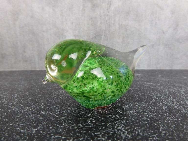 Small Randsfjord Glass Hand Blown Art Glass Bird - Norway - GC5 Auctions
