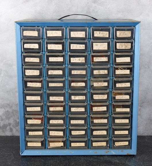 50 Drawer Metal Hardware Organizer with Electrical Components - GC5 ...