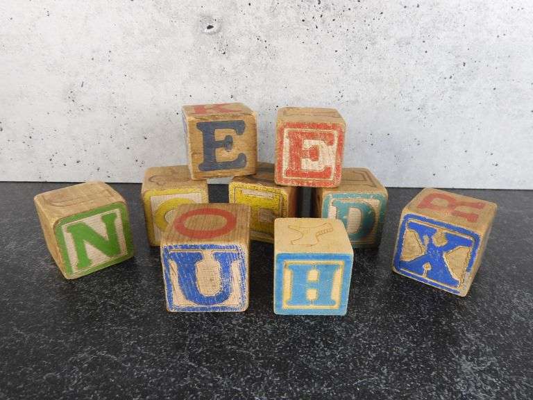 Lot of Vintage Wood Blocks - GC5 Auctions
