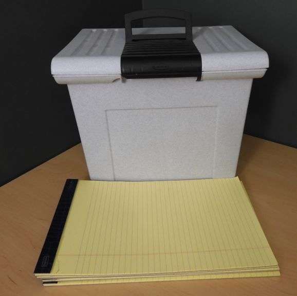 Eldon File Box with Legal Pads - GC5 Auctions