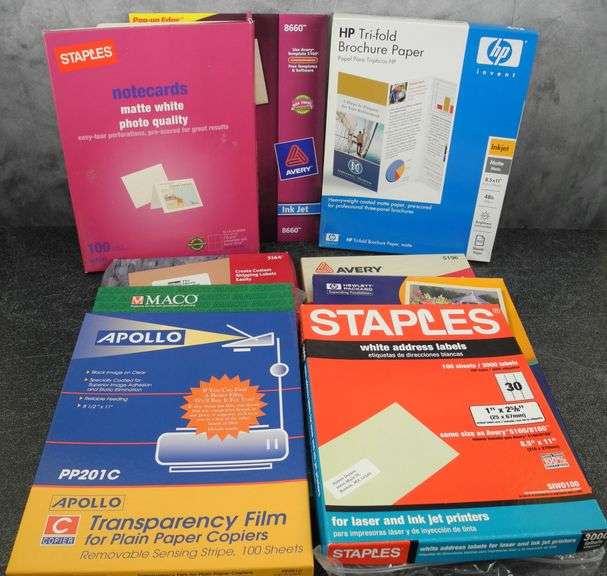 Big Lot of Specialty Printer Paper with Note Cards & Labels - GC5 Auctions