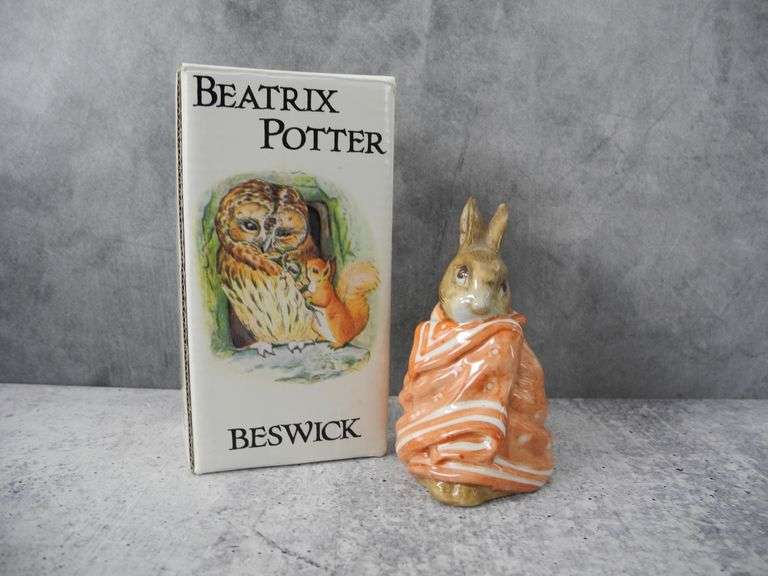 F. Warne & Co Beatrix Potter's "Poorly Peter Rabbit" Figure in Beswick ...