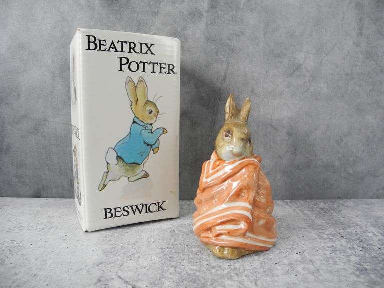 F. Warne & Co Beatrix Potter's "Poorly Peter Rabbit" Figure in Beswick ...