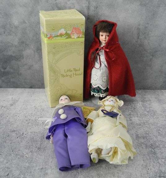 Trio of Collectible Vintage Dolls with Little Red Riding Hood - GC5 ...