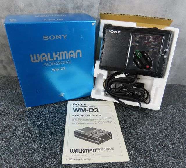 Vintage Sony Walkman Professional Model WM-D3 in Original Box with ...