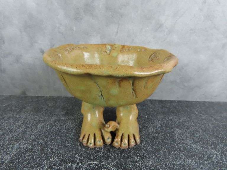 Unique Pottery "Feet" Soap Dish Signed Allred 2004 - Siler City, NC ...