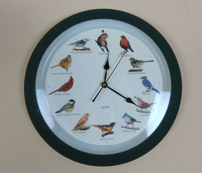 Bird Sounds Quartz Wall Clock - GC5 Auctions