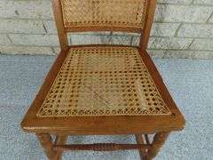 Antique Cane Bottom Rocking Chair - GC5 Auctions