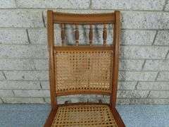 Antique Cane Bottom Rocking Chair - GC5 Auctions