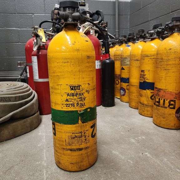 Scott Air-Pak Air Tanks - Quantity (10) - Greater Detroit Auto Auction