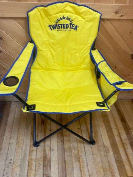 Twisted Tea tailgate chair - Gregg Auctions