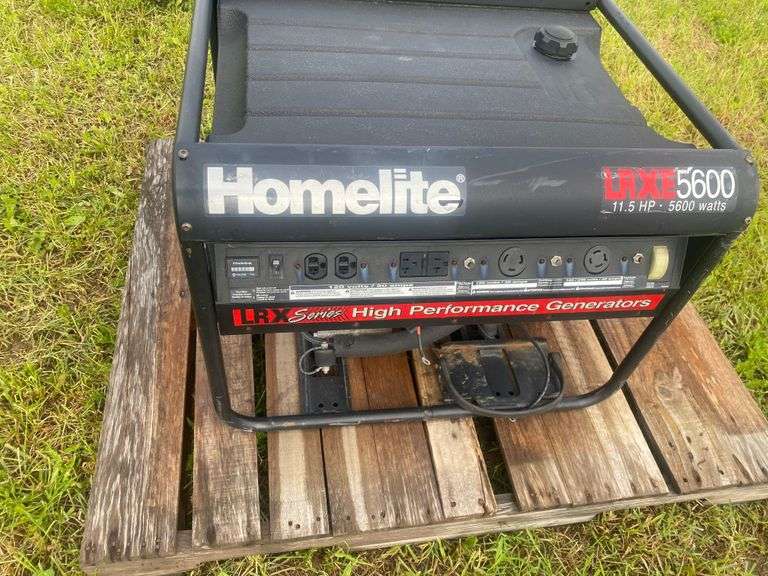Homelite 5600 generator- parts machine - Gregg Auctions