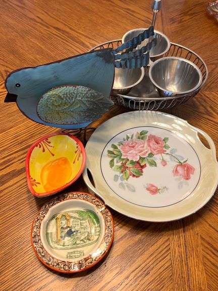 Relish, bird, plants - Gregg Auctions