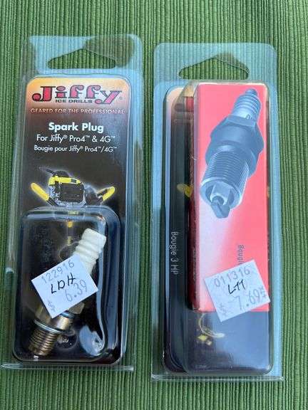 Jiffy Ice Auger Spark Plugs - Gregg Auctions