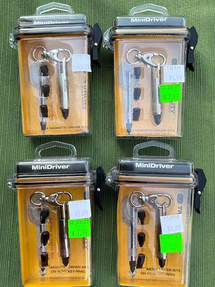 Four Mini Driver Sets in Waterproof Containers - Gregg Auctions