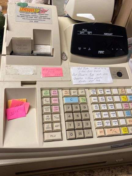 TEC cash register - Gregg Auctions