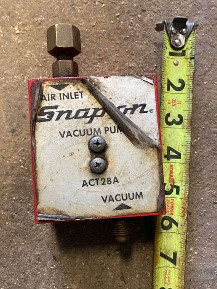 Snap On vacuum pump - Gregg Auctions