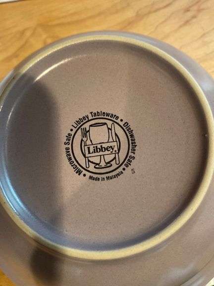 Libbey bowls and plate - Gregg Auctions