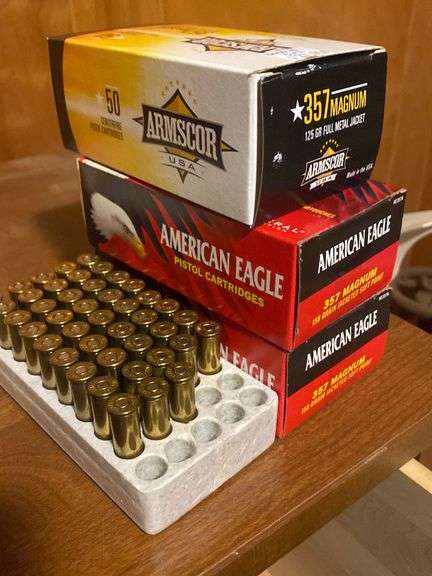 457 magnum bullets- 193 rounds - Gregg Auctions